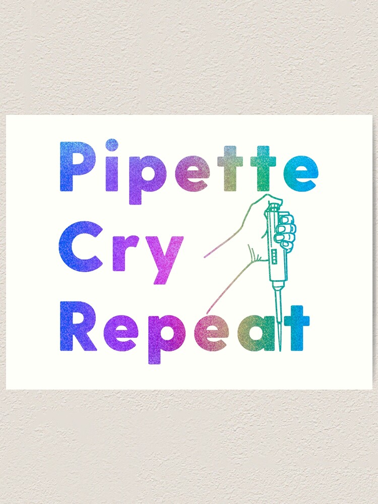 "PCR Pipette Cry Repeat Colorful Rainbow Glitter Sparkle Micropipette ...