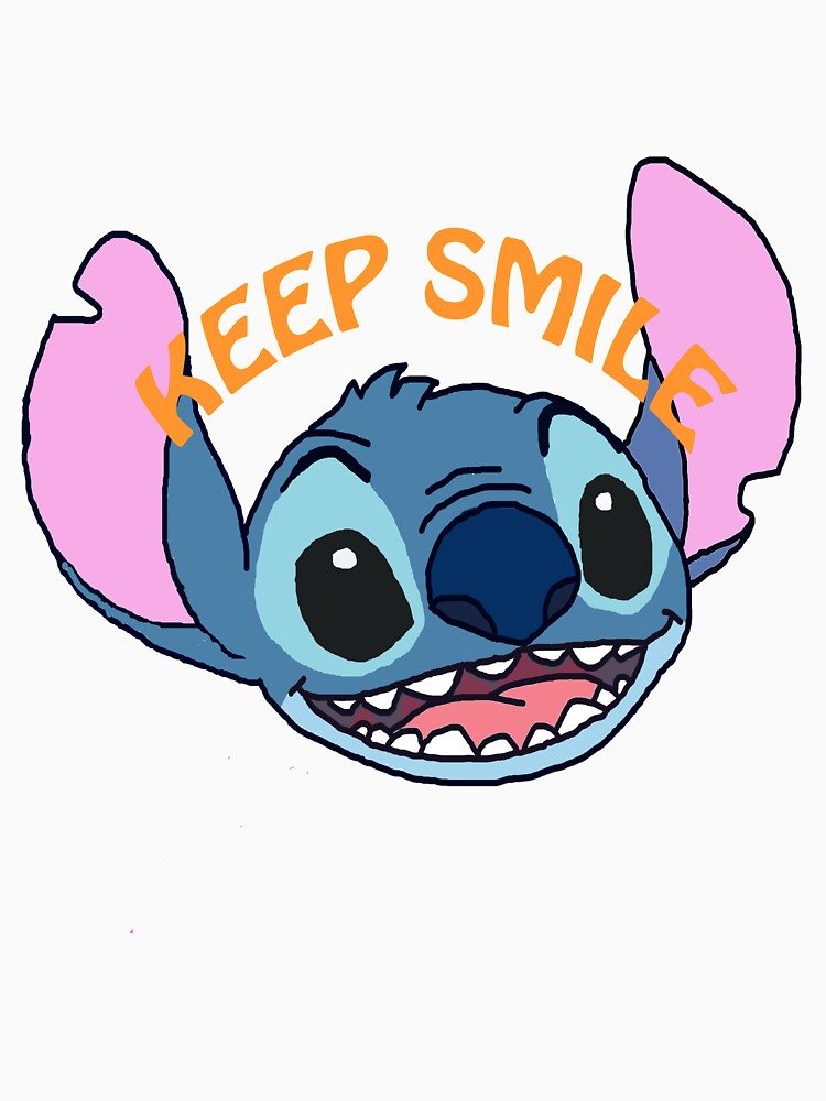 " let's smile with stitch" T-shirt by RNEdesign | Redbubble | stitch t ...
