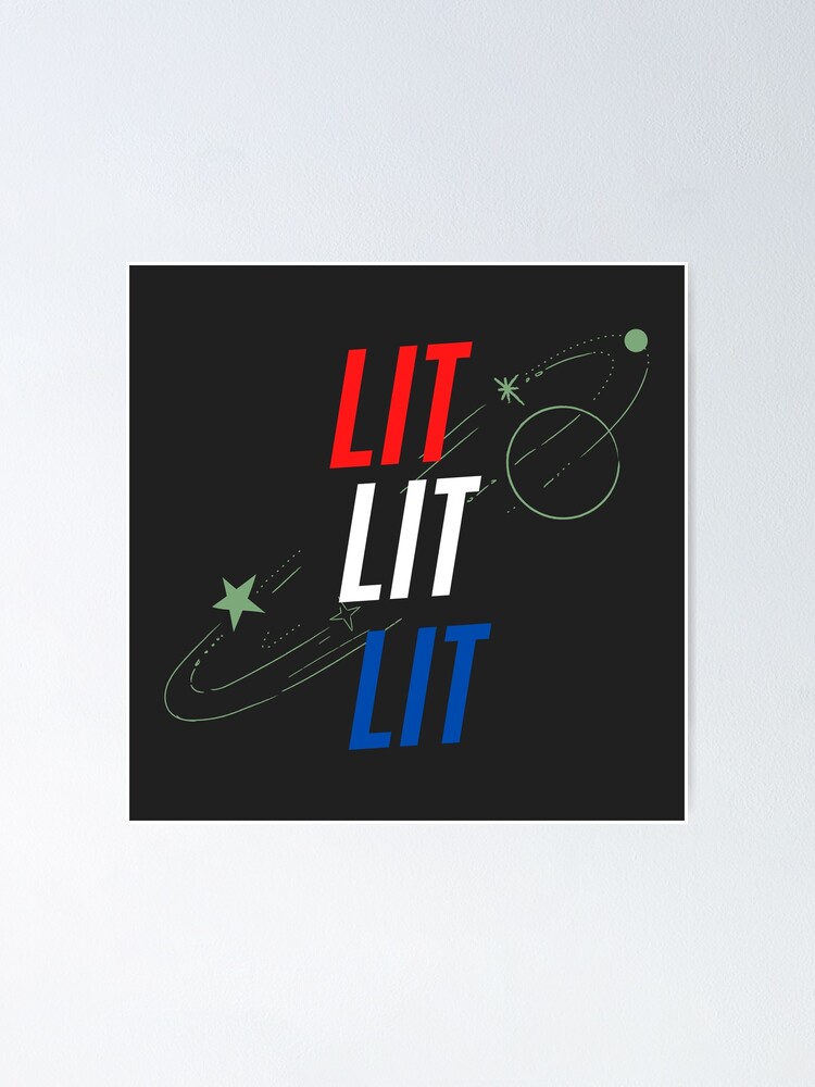"Lit merch" Poster for Sale by kaushikkishore | Redbubble