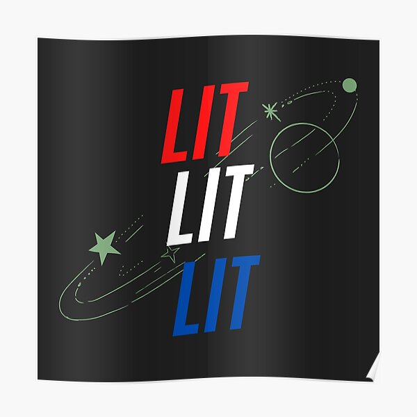 "Lit merch" Poster for Sale by kaushikkishore | Redbubble