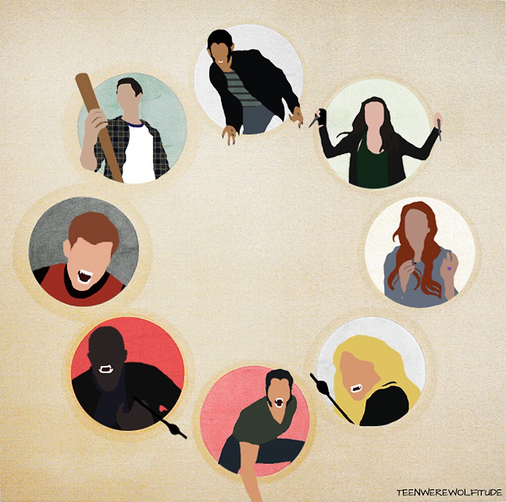 "Teen Wolf Pack Graphic" by twerewolfitude | Redbubble