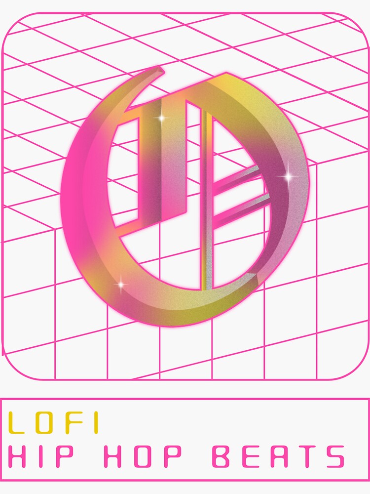"Lofi Hip Hop Beats Synthwave Symbol Retro" Sticker for Sale by jacks ...