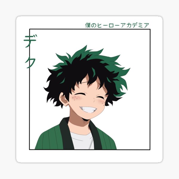 "Deku" Sticker for Sale by Moshixmosh | Redbubble