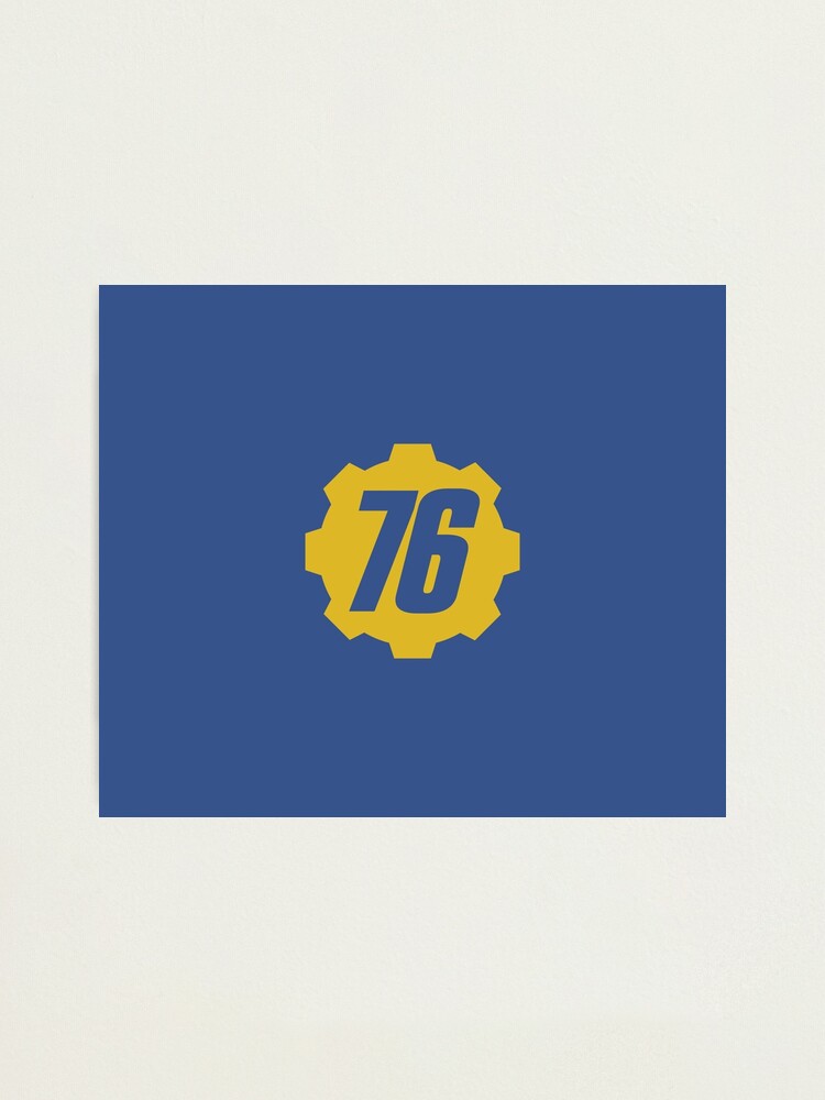 "Vault 76 Door Logo" Photographic Print for Sale by Mercatus | Redbubble