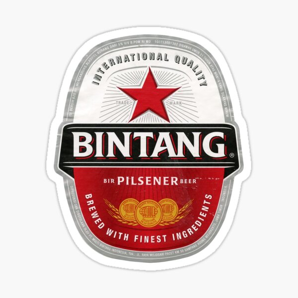 Bintang Beer Stickers | Redbubble