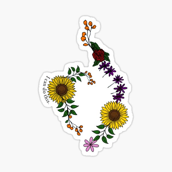 "NEDA flower symbol " Sticker for Sale by httpsgm | Redbubble