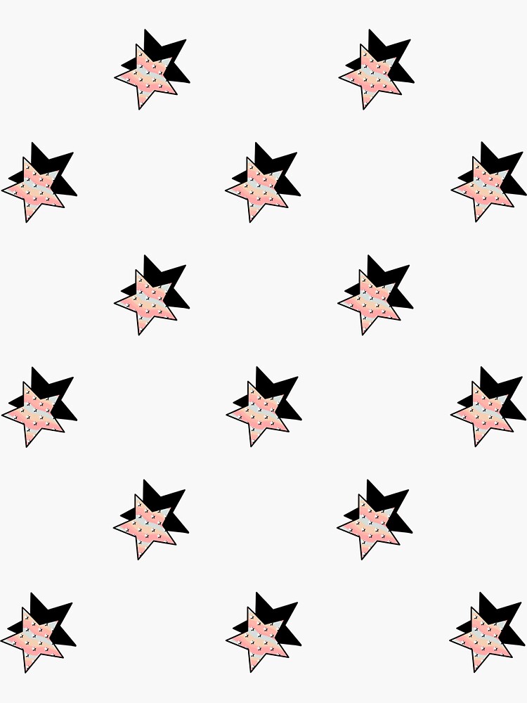 "Aesthetic Star Stripe Stars" Sticker by CaitlinCerys | Redbubble