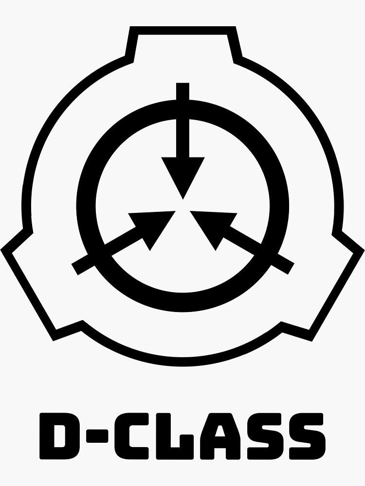 "SCP D-Class" Sticker for Sale by BMisawa | Redbubble