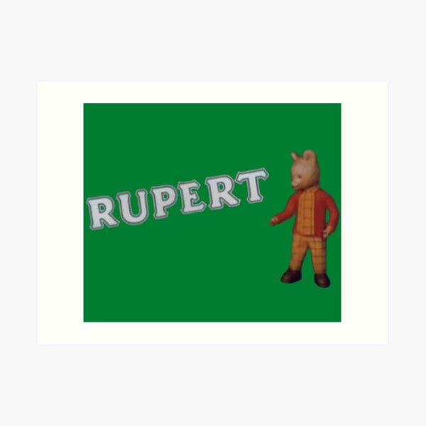"Rupert The Bear - 70s Vintage Children's TV" Art Print for Sale by ...
