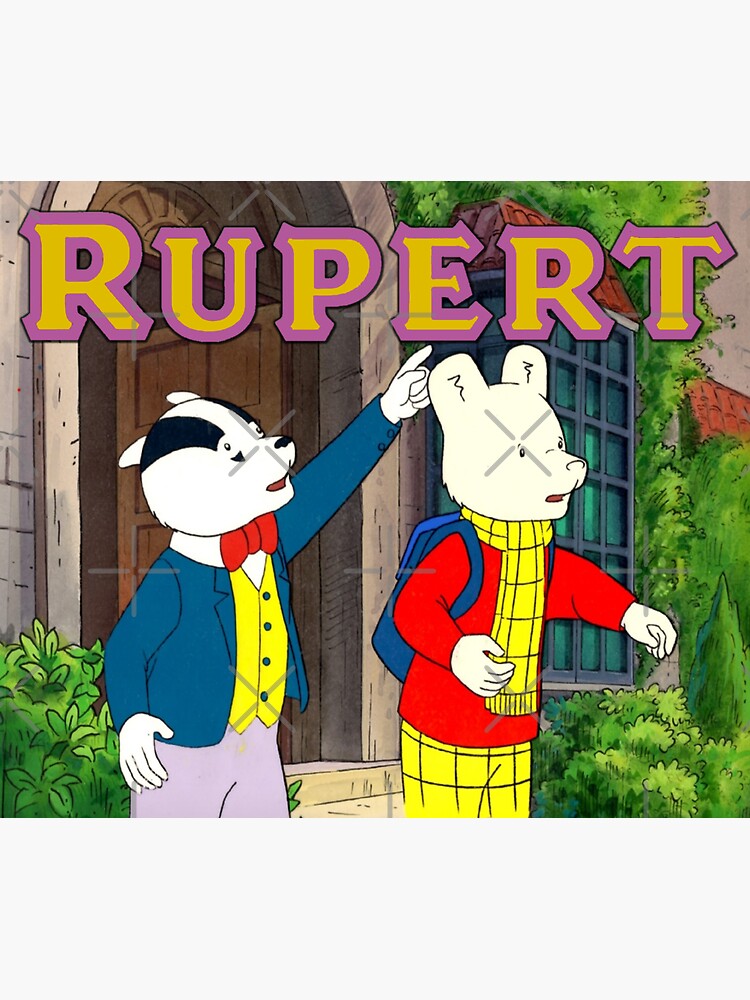 "Rupert - 1990s Retro Children's TV" Sticker for Sale by oldkidstv ...