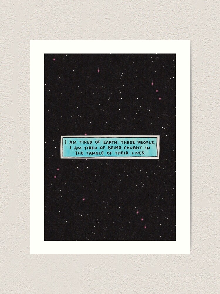 "Dr Manhattan "I Am Tired of Earth" Quote | Watchmen Series" Art Print ...