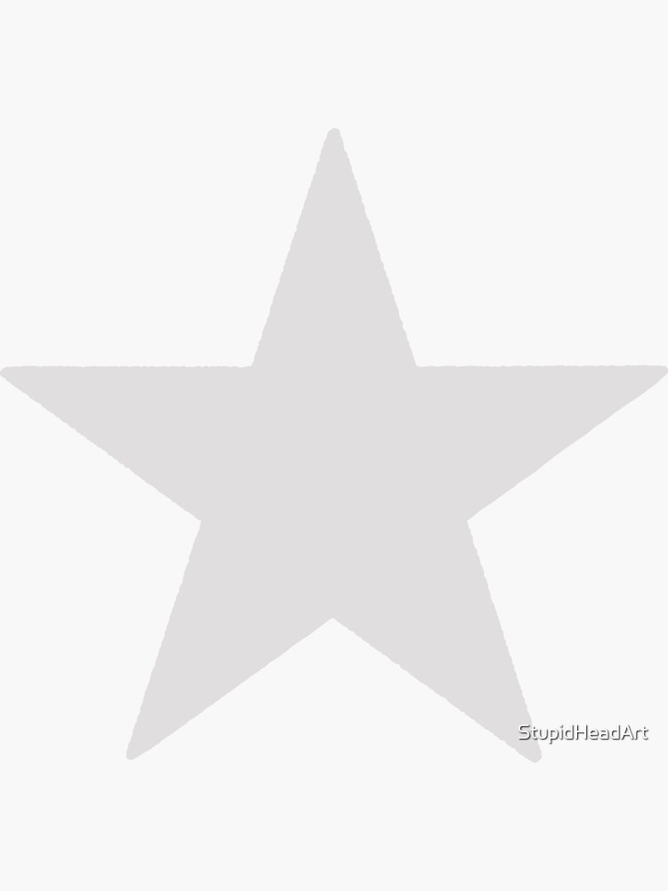 "White Star" Sticker for Sale by StupidHeadArt | Redbubble
