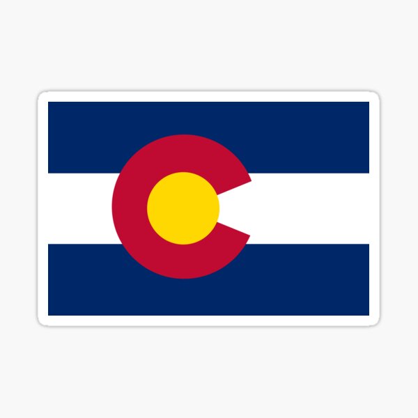 "Colorado State Flag" Sticker for Sale by FlagsandSymbols | Redbubble