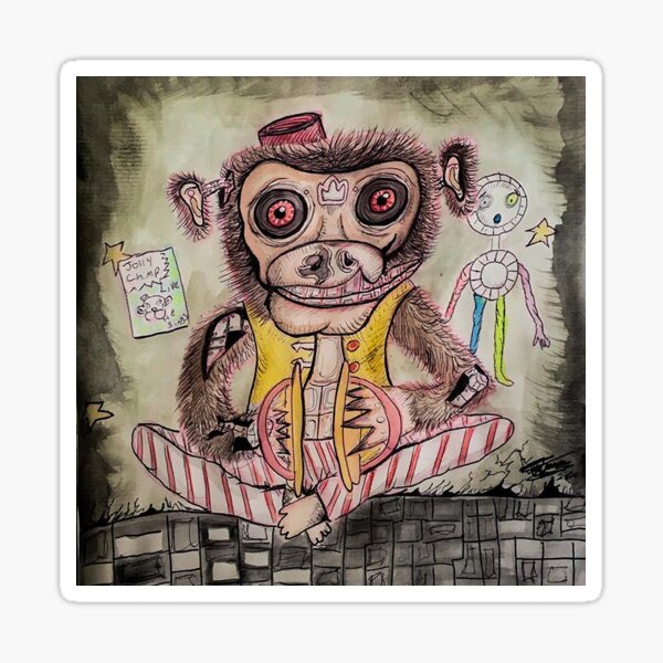 "Jolly chimp jamboree FNAF fan art horror monkey creepy dark art ...
