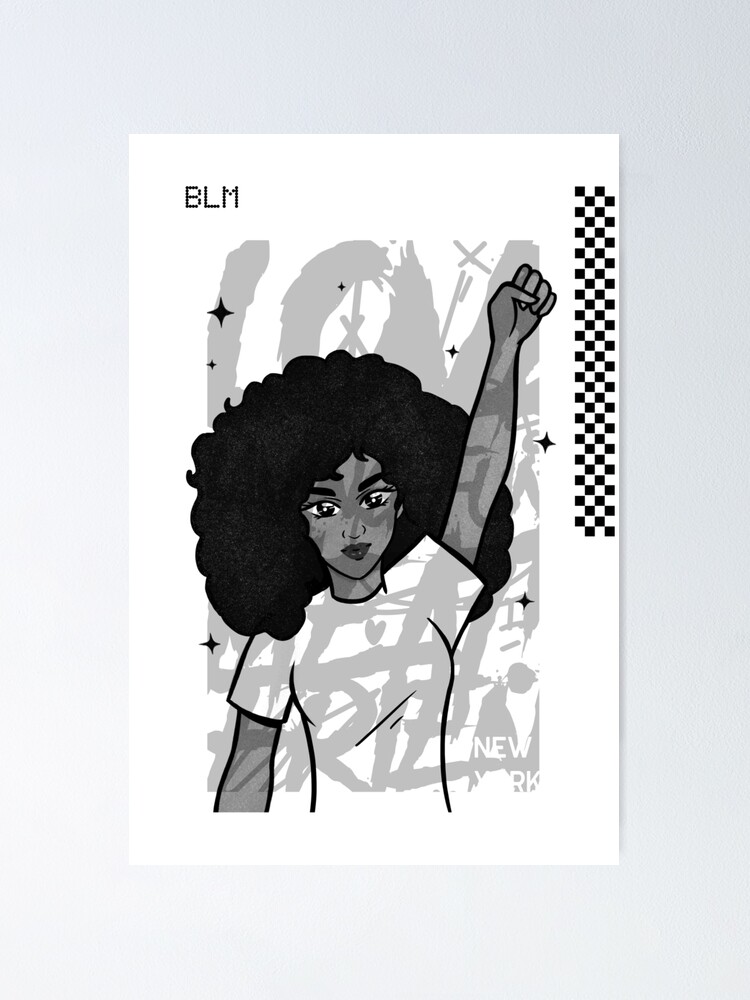 "Retro BLM " Poster for Sale by Miotsu2020 | Redbubble