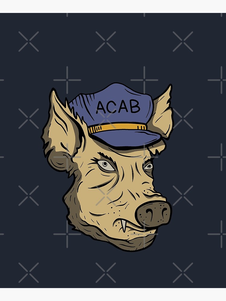 Delantal «ACAB Pig» de ValentinaHramov | Redbubble