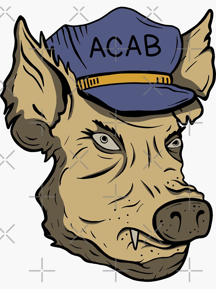 "ACAB Pig" Sticker for Sale by ValentinaHramov | Redbubble