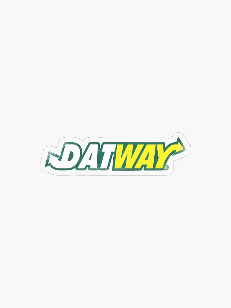 "Datway Word Logo Phrase Trend Sticker Decal " Sticker for Sale by ...