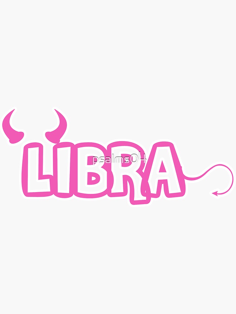 "libra devil zodiac " Sticker for Sale by psalms04 | Redbubble