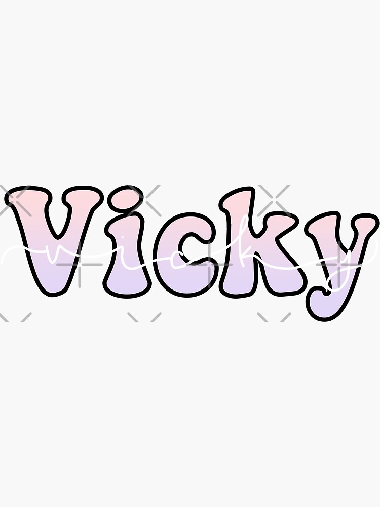 "Vicky custom" Sticker for Sale by chloemadesigns | Redbubble