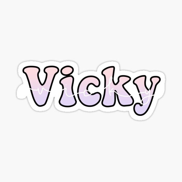 "Vicky custom" Sticker for Sale by chloemadesigns | Redbubble