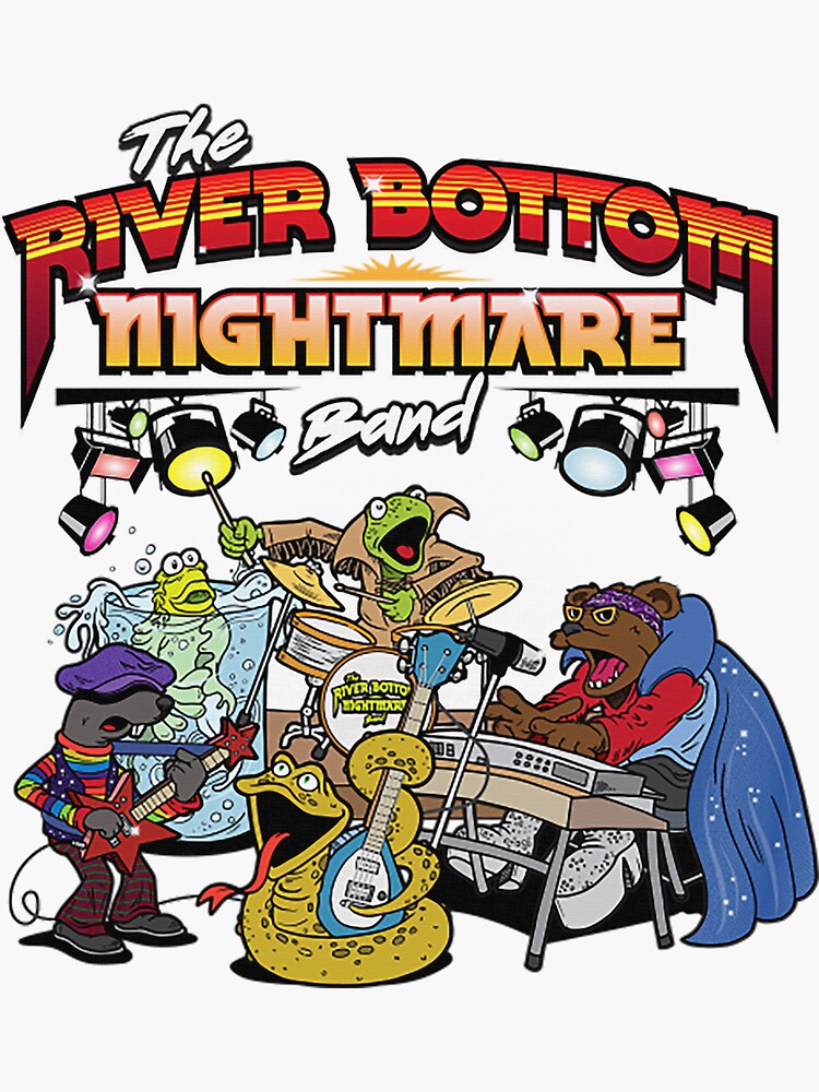 "River Bottom Nightmare Band T-Shirt" Sticker for Sale by unicorn1257 ...
