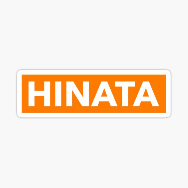 "Hinata Box Logo " Sticker by zeroflamenco | Redbubble