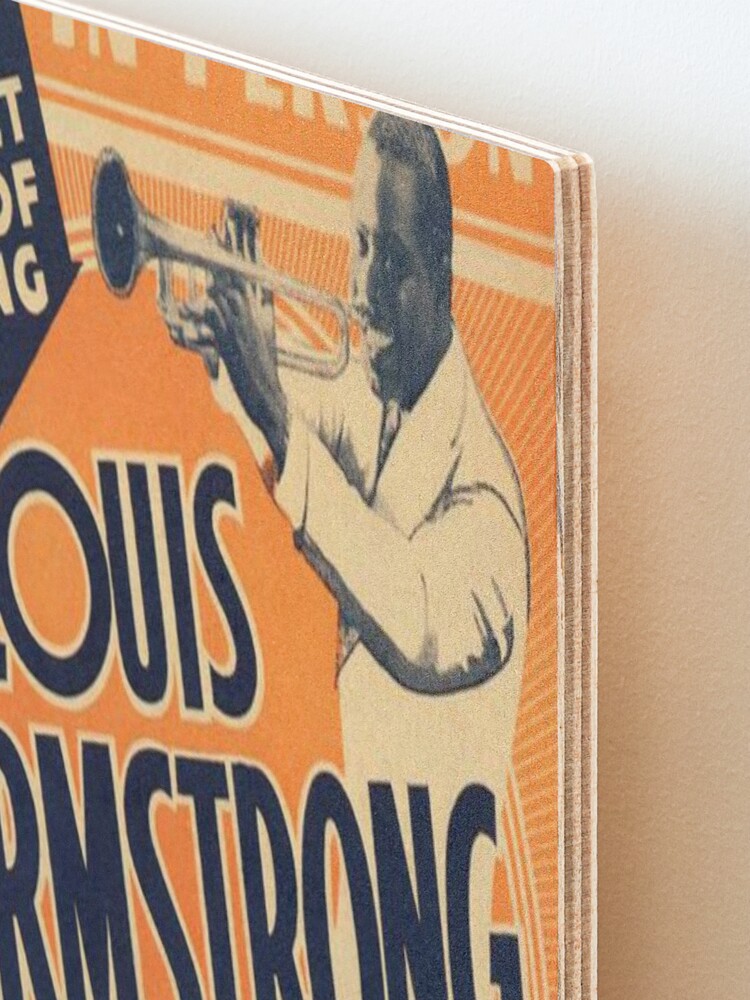 "Louis Armstrong Vintage" Mounted Print for Sale by Slinky-Reebs ...