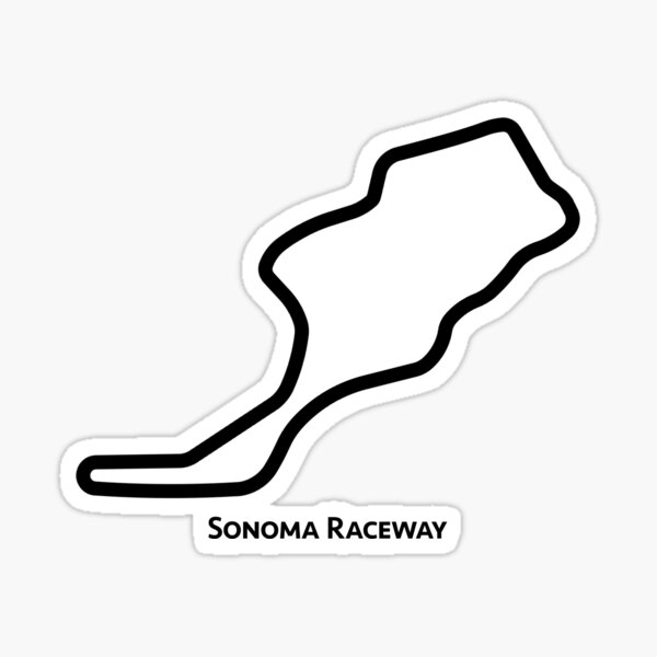 "Sonoma Raceway (Black)" Sticker for Sale by NoRevLimit | Redbubble