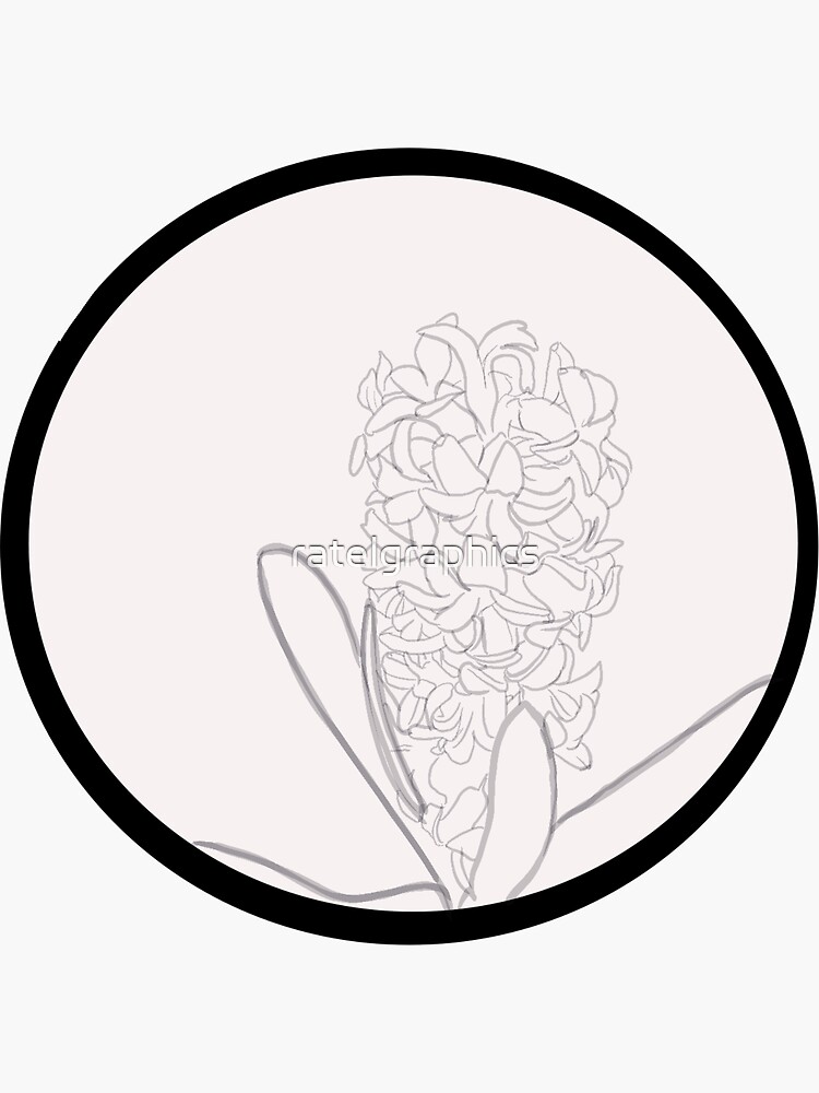 "Hyacinth" Sticker for Sale by ratelgraphics | Redbubble