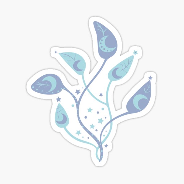 "night foliage pattern" Sticker for Sale by rysunki-malunki | Redbubble