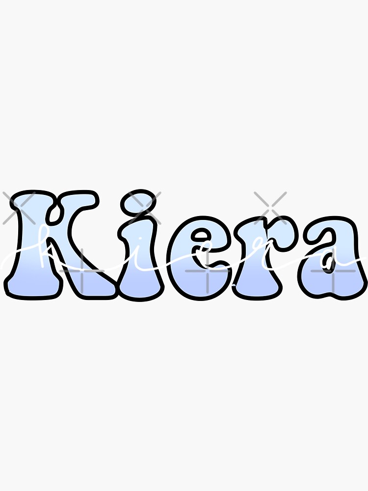"Kiera custom" Sticker for Sale by chloemadesigns | Redbubble