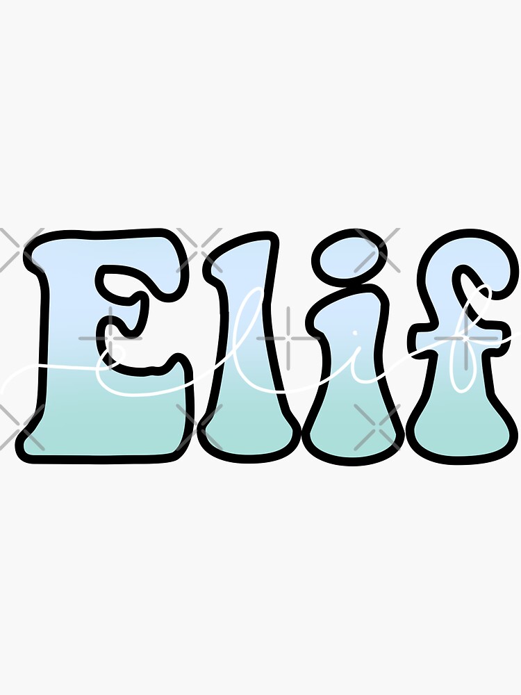 "Elif custom" Sticker for Sale by chloemadesigns | Redbubble