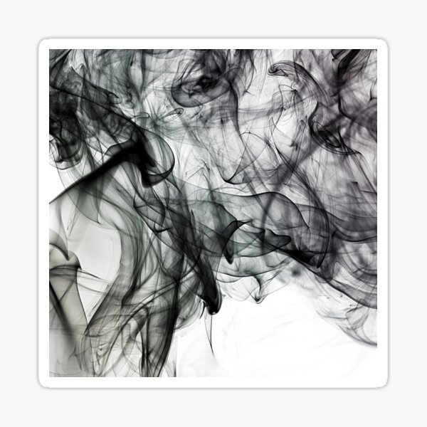 "Black Smoke" Sticker by Radiant-Style | Redbubble