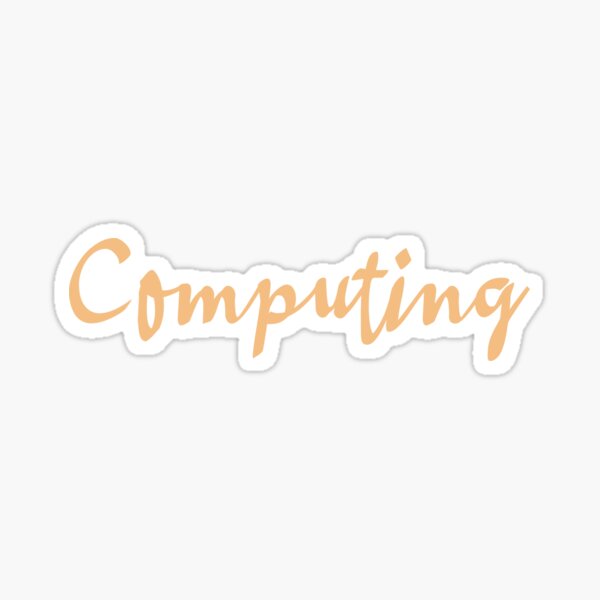 Computing’ back to school subject label" Sticker for Sale by allicreate ...
