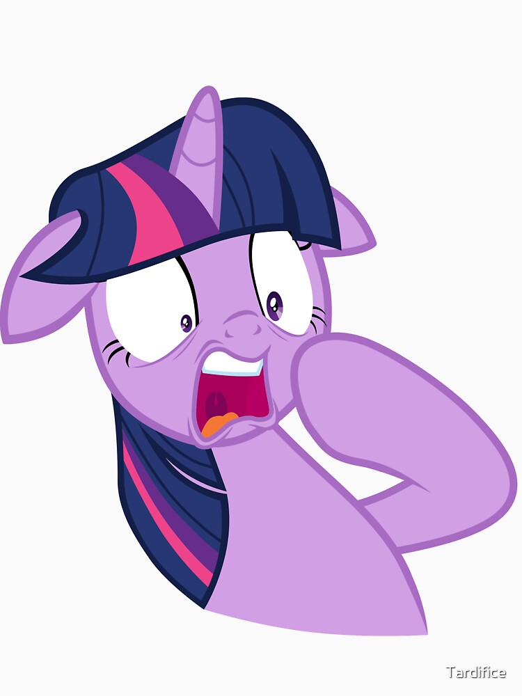 "Twilight Sparkle gasping in horror" T-shirt for Sale by Tardifice ...