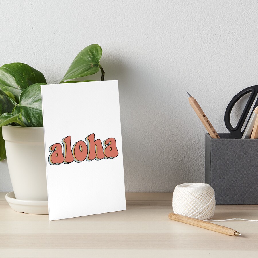 "Aloha Aesthetic Design " Art Board Print by K-aesthetic29 | Redbubble