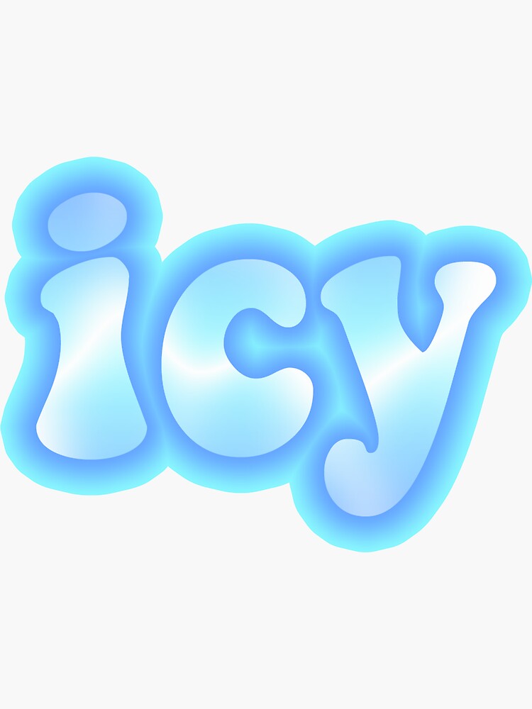 "icy " Sticker for Sale by juliavii | Redbubble