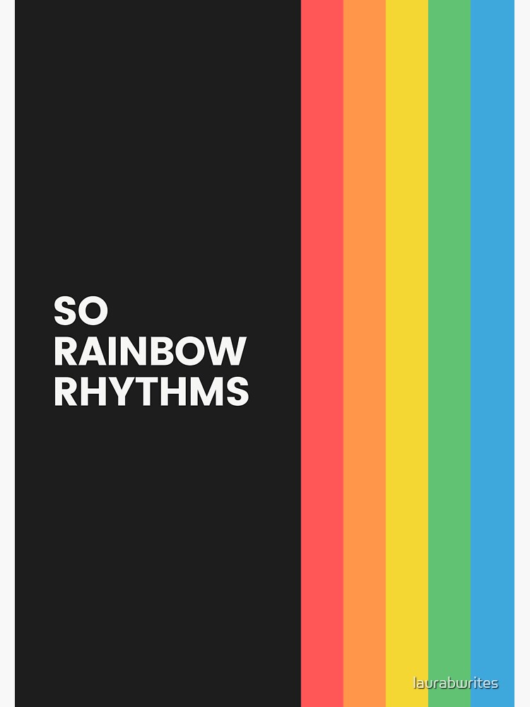 "Peep Show: So Rainbow Rhythms " Sticker for Sale by laurabwrites ...