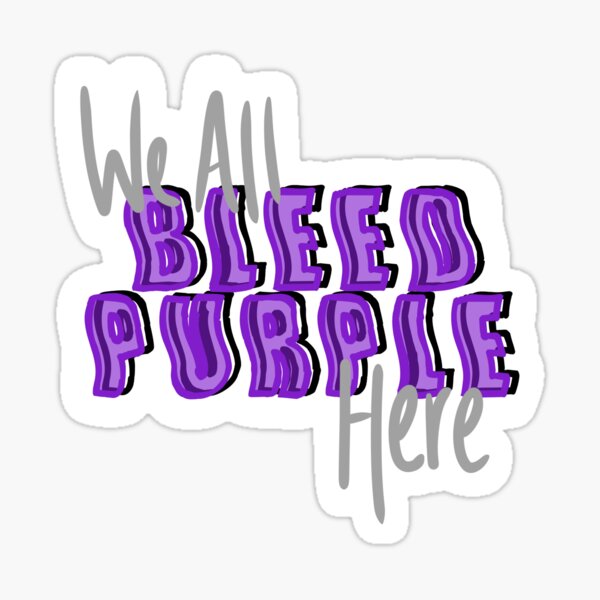 We Bleed Purple Gifts & Merchandise | Redbubble