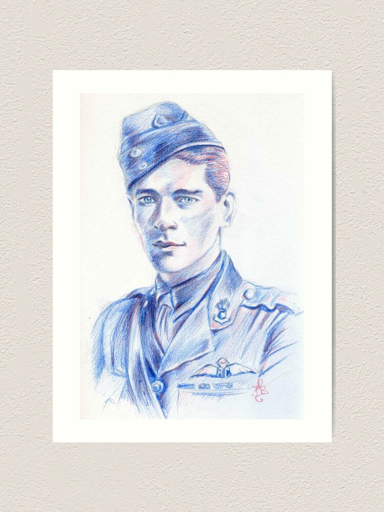 "Edward Corringham Mannock portrait" Art Print for Sale by frb72artist ...