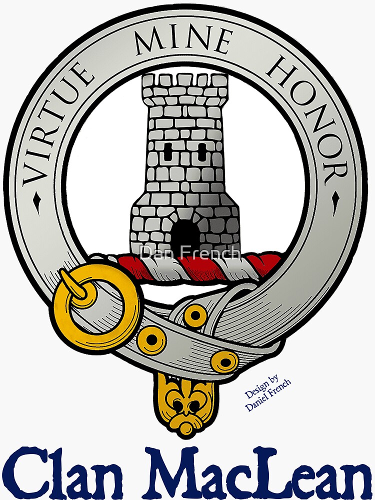 "TShirt MacLean Clan Moto" Sticker for Sale by DFrench93 | Redbubble