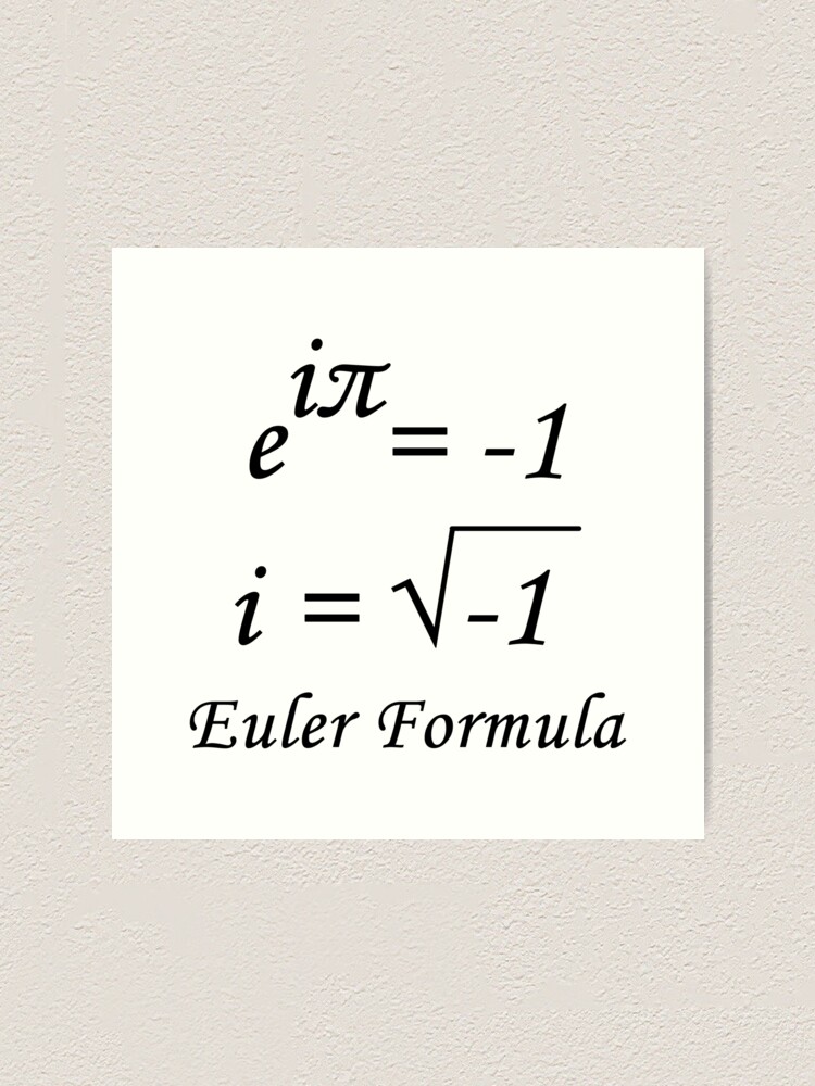 "Euler Formula" Art Print by lsepolis123 | Redbubble