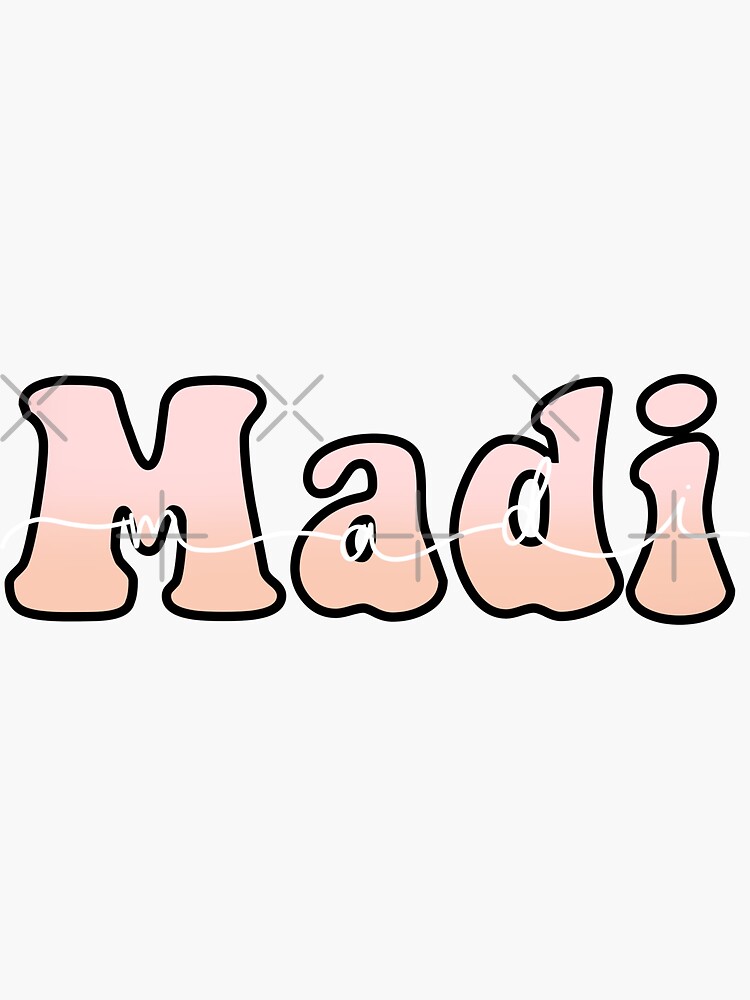 "Madi custom" Sticker for Sale by chloemadesigns | Redbubble