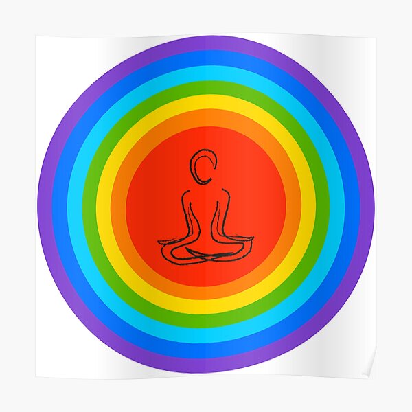 "The Rainbow Yogi..." Poster by TheMountainYogi | Redbubble