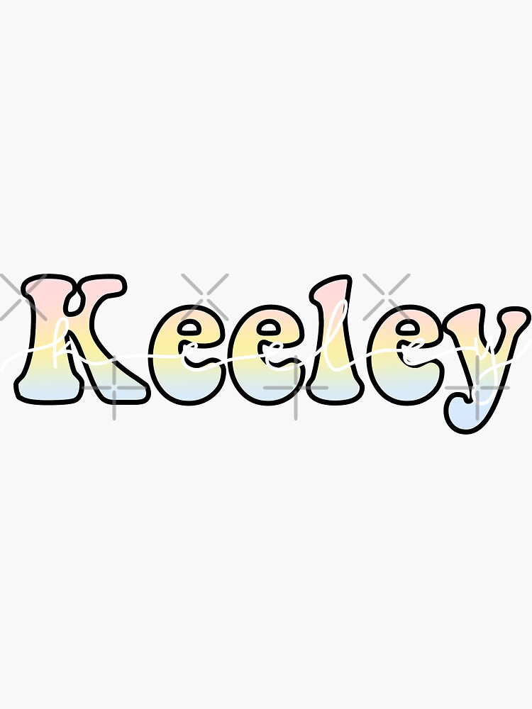 "Keeley custom" Sticker by chloemadesigns | Redbubble