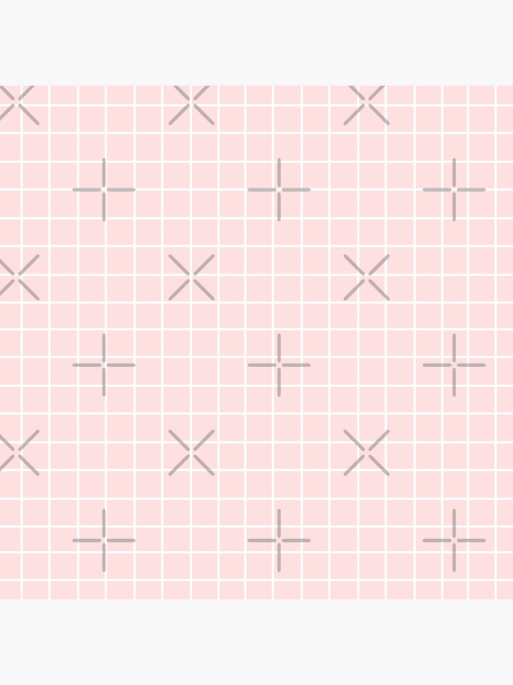 "Pink and White Grid " Art Print for Sale by STAR10008 | Redbubble