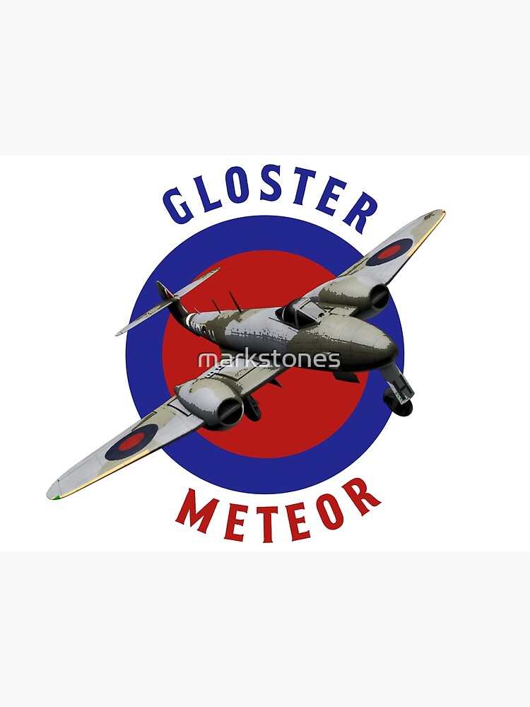 "Gloster Meteor British Jet Fighter" Poster by markstones | Redbubble
