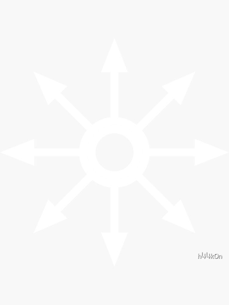 "Chaos Star Occult Magick Symbol Chaosphere Arrows" Sticker for Sale by ...