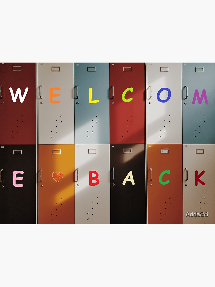 "Welcome back" Sticker for Sale by Adda28 | Redbubble